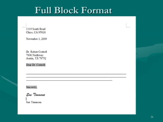 Letter writing essentials | PPTX