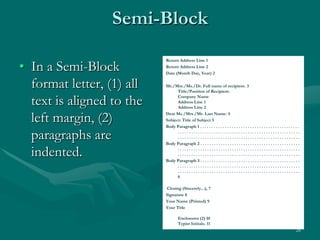 Letter writing essentials | PPTX