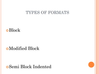 Letter writing | PPTX