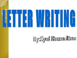 Letter writing | PPT