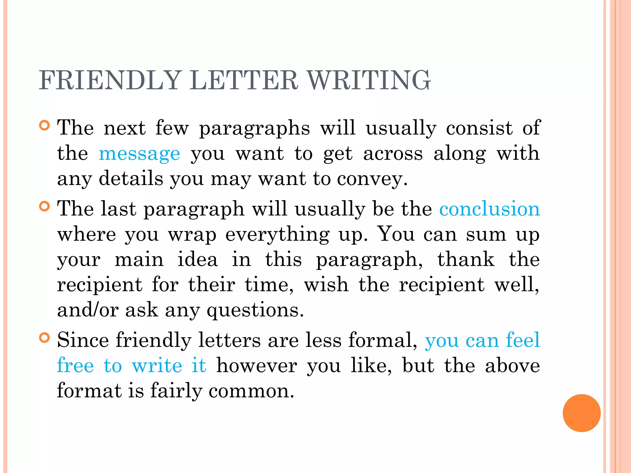 Letter writing (Communication Skills) | PPT