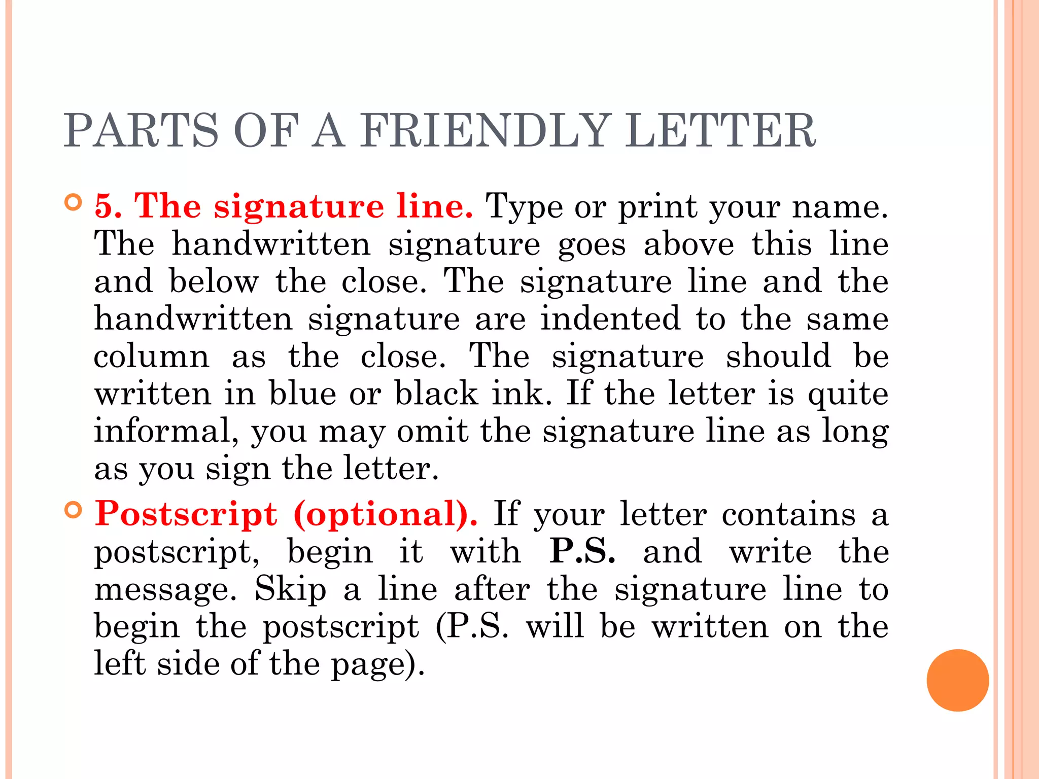 Letter writing (Communication Skills) | PPT