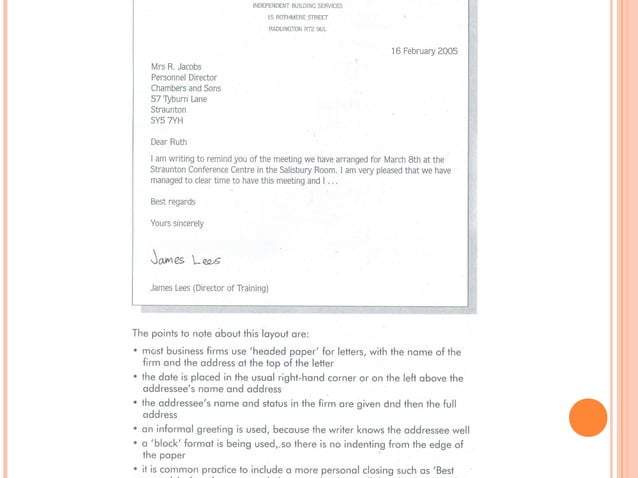 Letter writing (Communication Skills) | PPT | Business | Business and ...