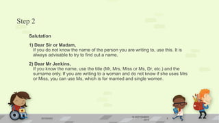 Letter writing | PPTX