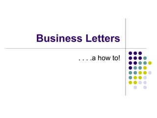 Business Letter writing | PPT