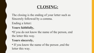 Letter writing | PPT