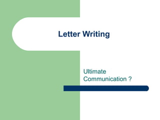 Letter writing | PPT | Email | Internet