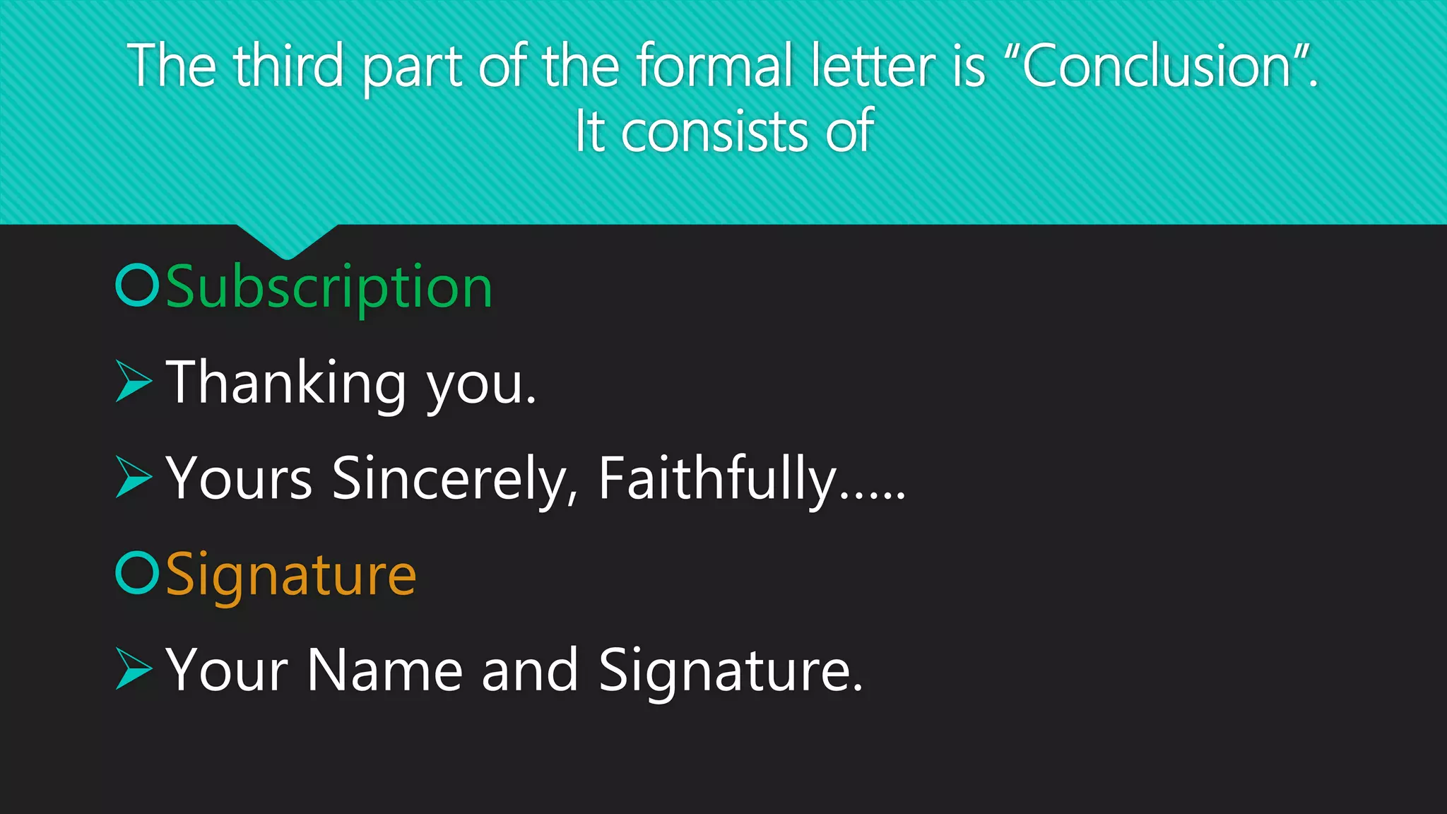 Letter writing and types of letter writing formal and informal. | PPTX