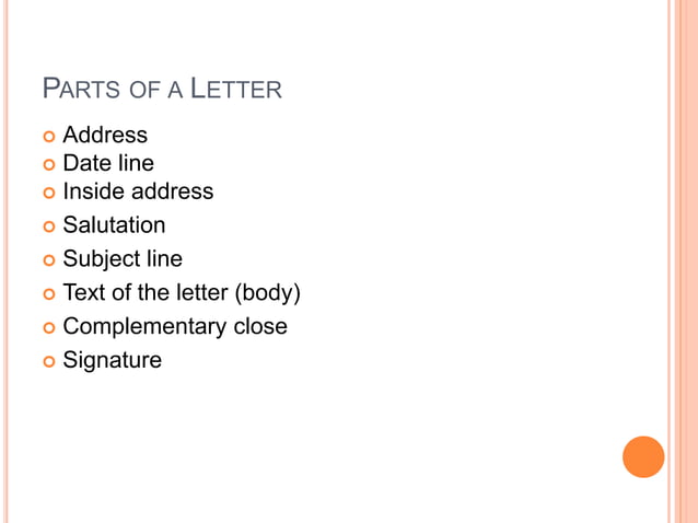 Letter writing business letters | PPT