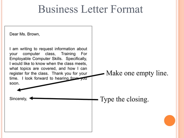 Letter writing business letters | PPT