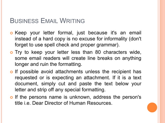 Letter writing business letters | PPT