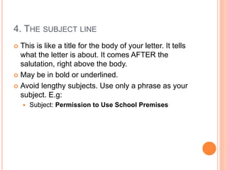 Letter writing the business letter | PPT