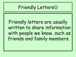 Letter writing 2 11 | PPT