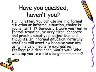 How to Write Letter | PPT