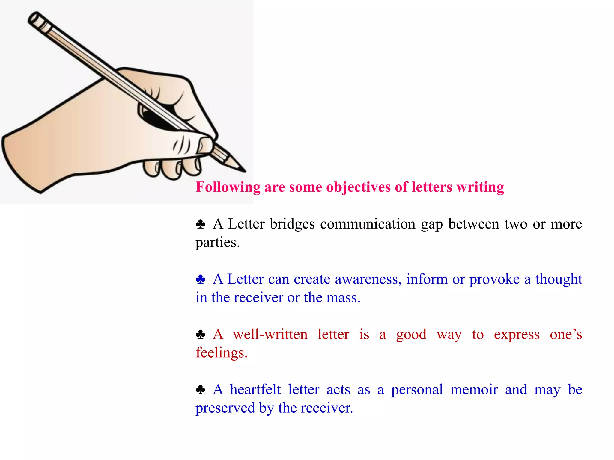 Letter writing formal letters and informal letters | PPTX