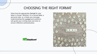 letter writing format , Types of letter writing | PPT