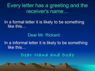 Letter writing guide term 2 2010 | PPT