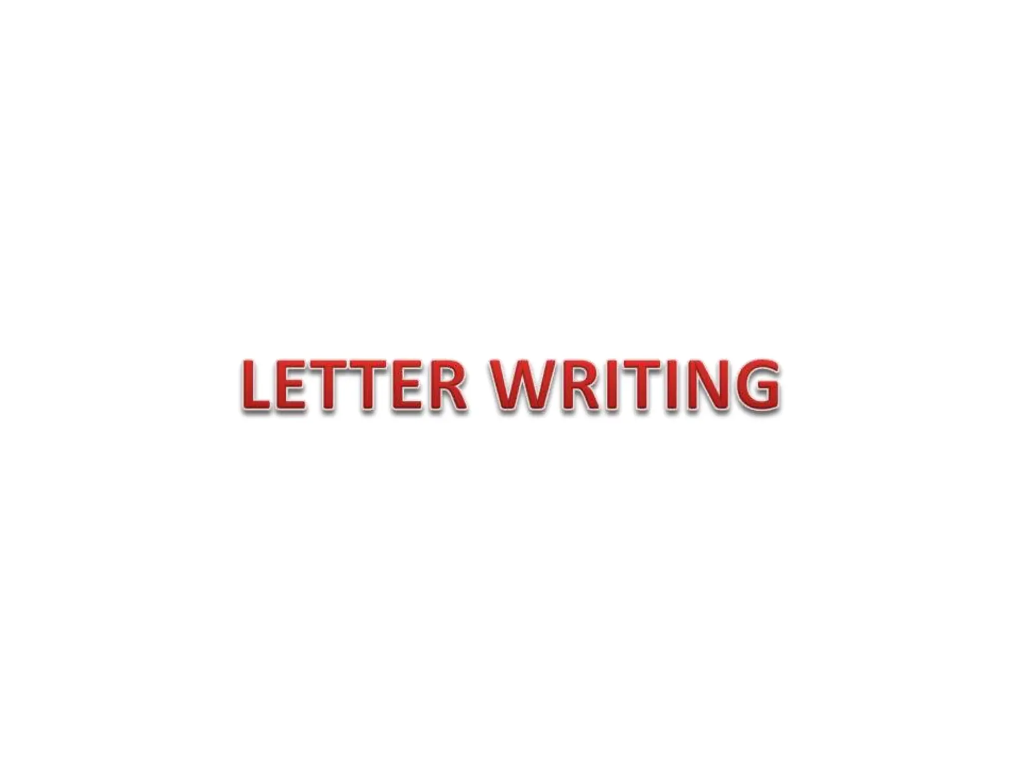 INFORMAL Letter writing ppt for class 6 | PPTX
