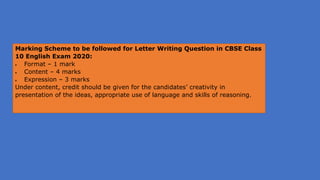 Letter writing ppt CBSE | PPTX