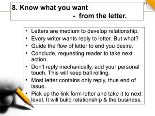 Art of Letter Writing - Small tips that can make a difference | PPS
