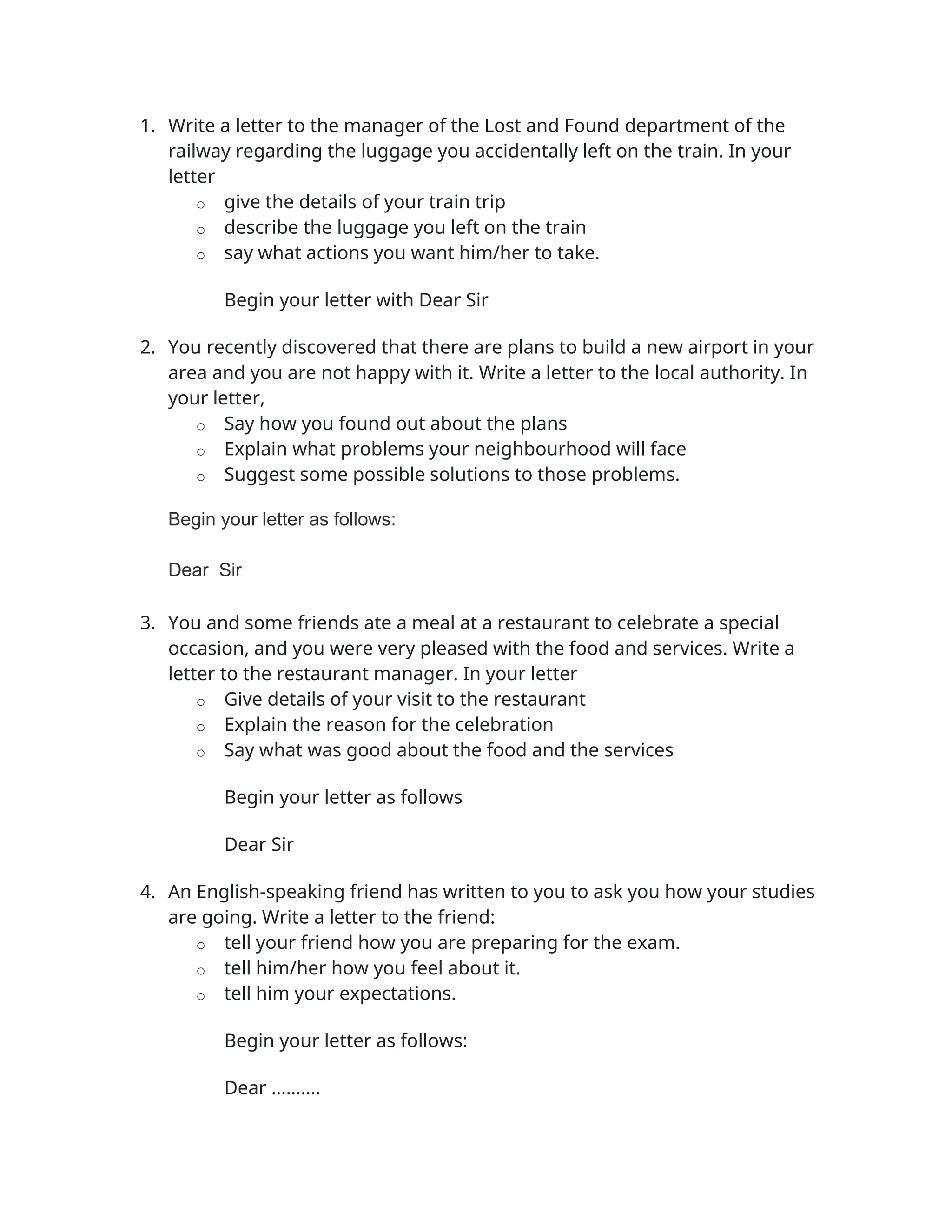 A sample of General Training Letter Writing Tasks - Copy.docx