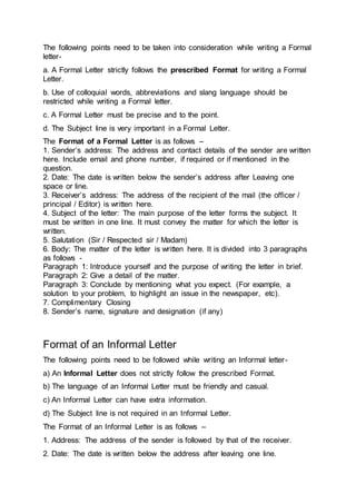 Letter writing tips | PDF