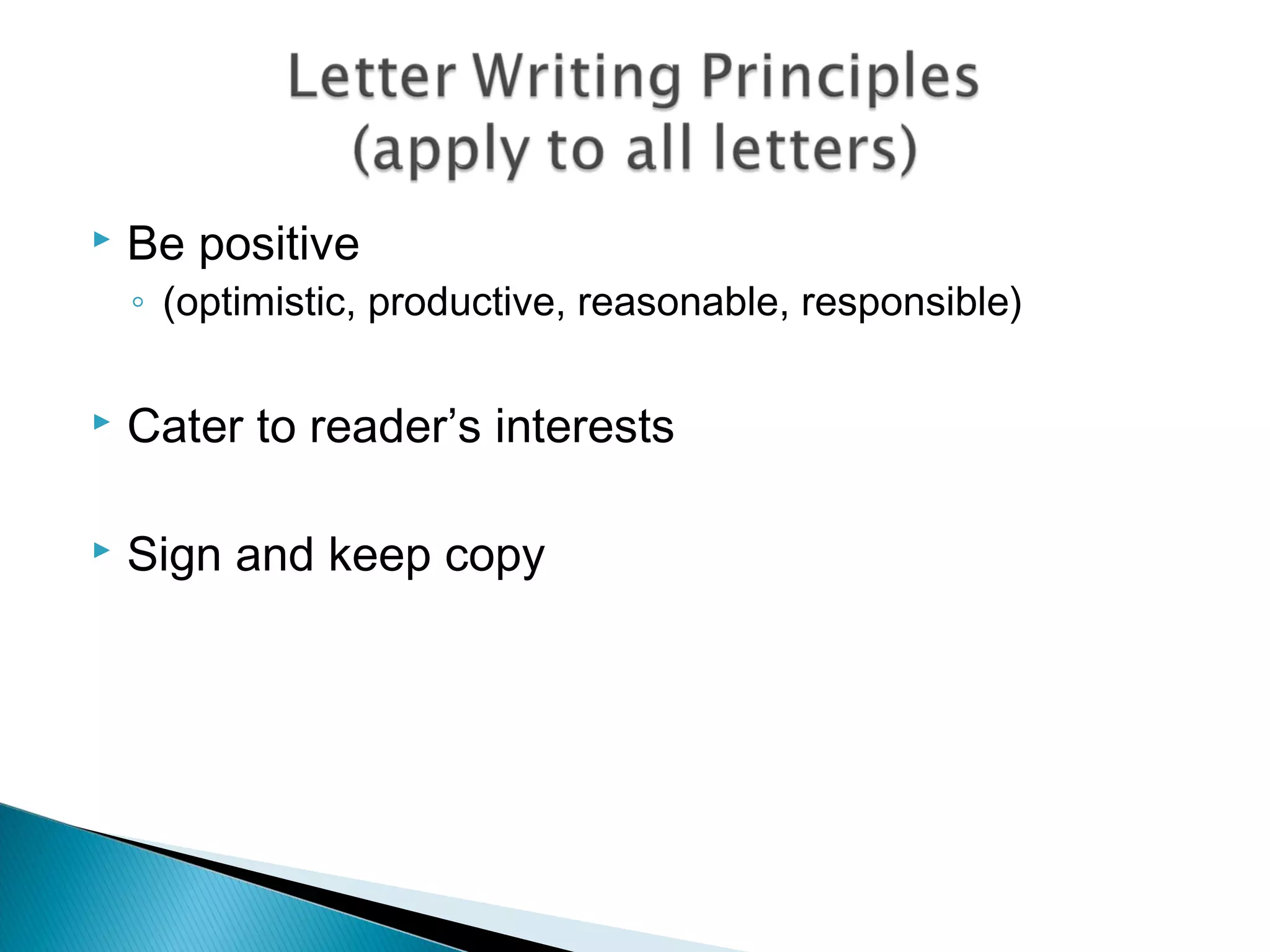 Letterwriting types | PPT