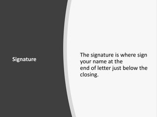 Letter writting | PPTX