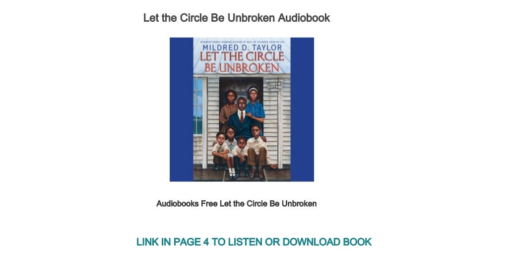 Audiobooks Free Let the Circle Be Unbroken