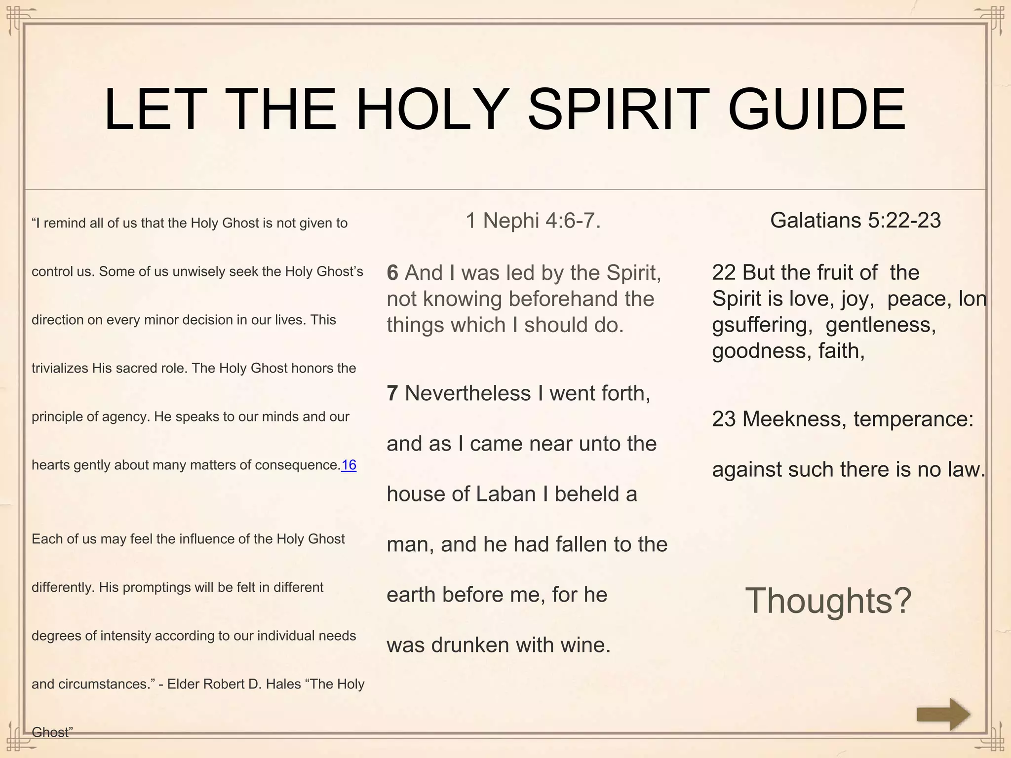 Let the holy spirit guide | PPTX