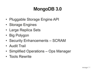 Let the Tiger Roar! - MongoDB 3.0 + WiredTiger | PPT