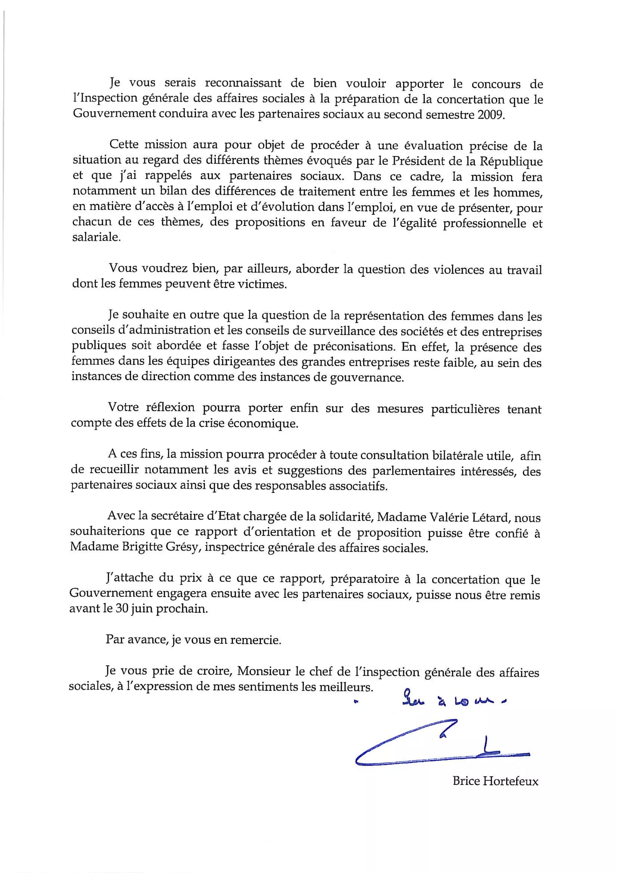 Lettre De Mission Brigitte Gresy | PDF
