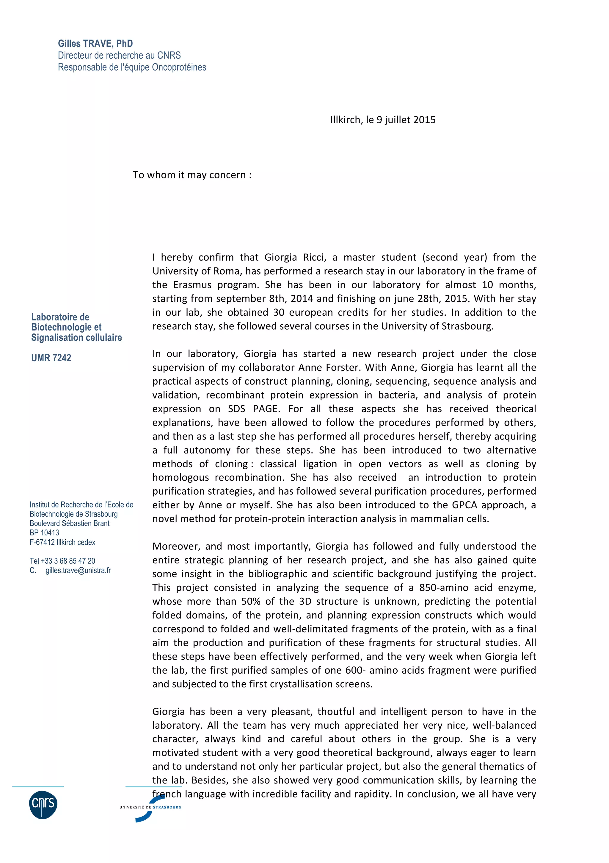 Reference Letter | PDF