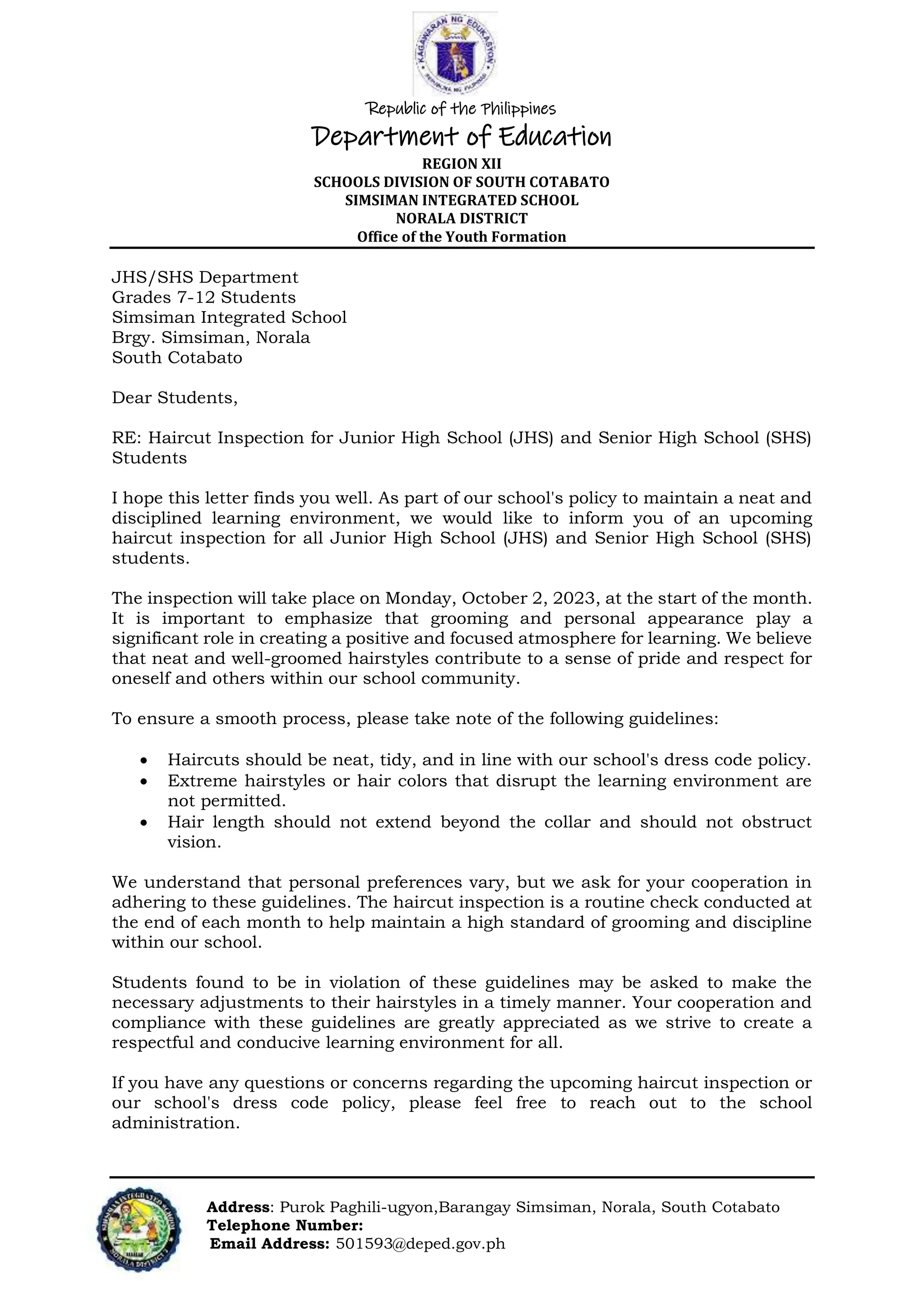 Letter Sample in english. Try this for free | DOCX
