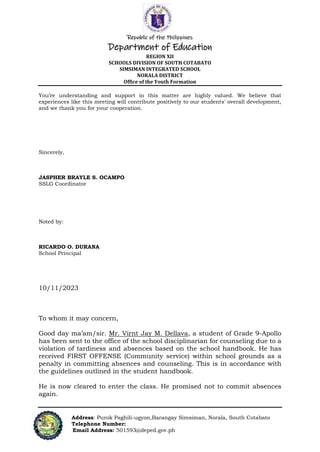 Letter Sample in english. Try this for free | DOCX