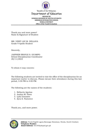 Letter Sample in english. Try this for free | DOCX