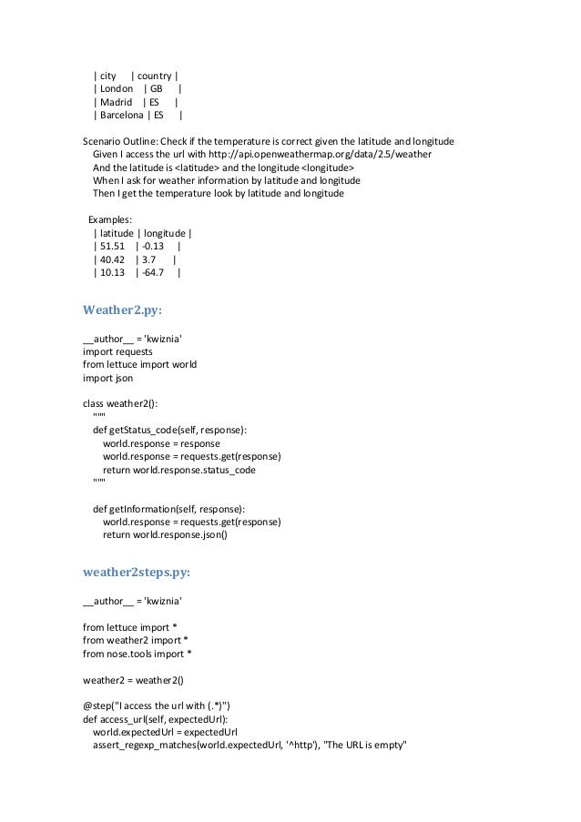 Lettuce example using scenarios outline