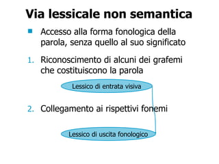Lettura a due vie e dislessie | PDF