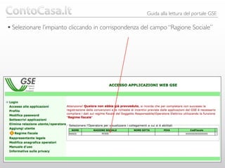 ContoCasa - Letture GSE | PPT
