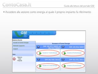 ContoCasa - Letture GSE | PPT