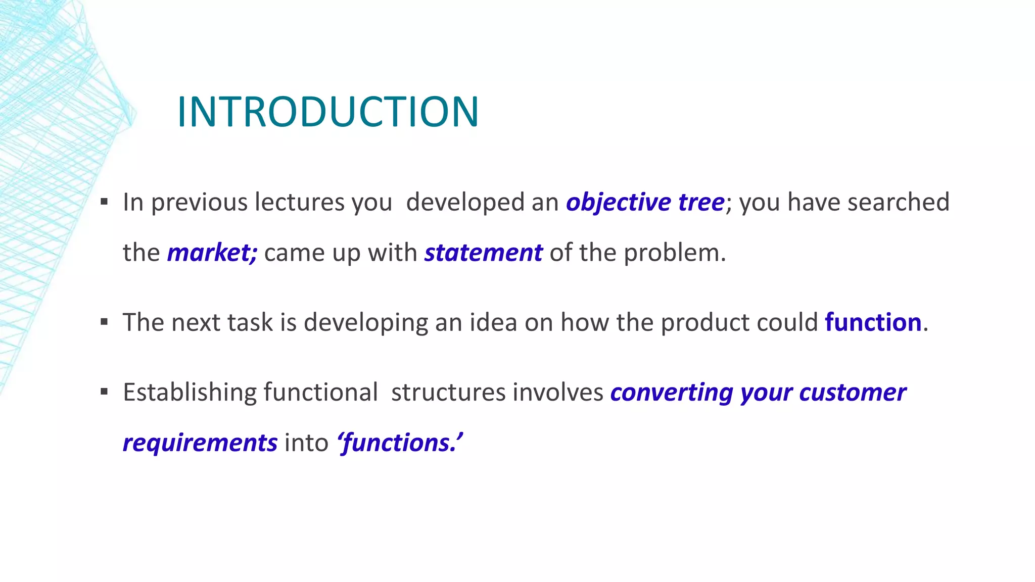 Leture 8 establishing functional structures | PPTX