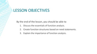 Leture 8 establishing functional structures | PPTX