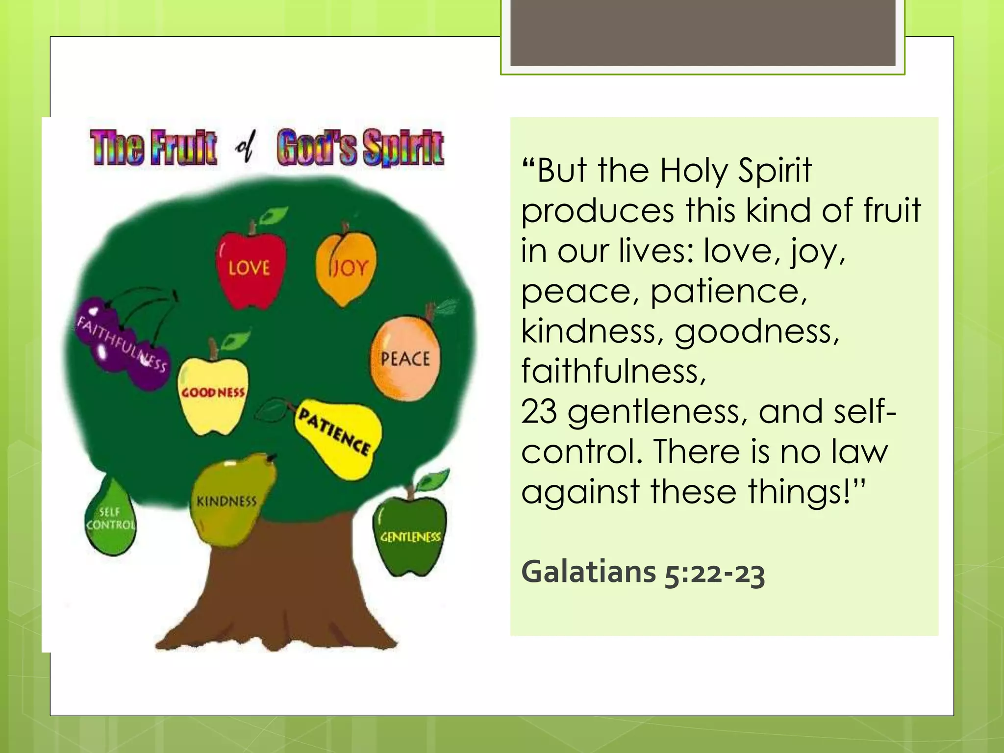 Fruit of the Holy Spirit | PPTX