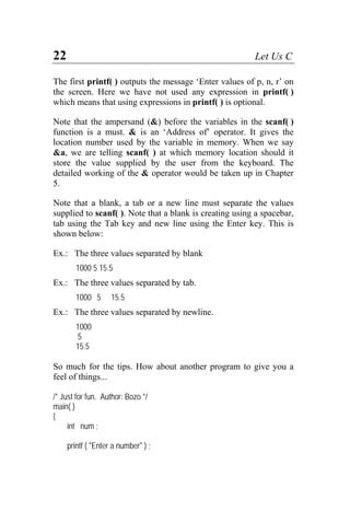 Let us c a programming book for beginners and helping to all- yashwantkanetkar.pdf