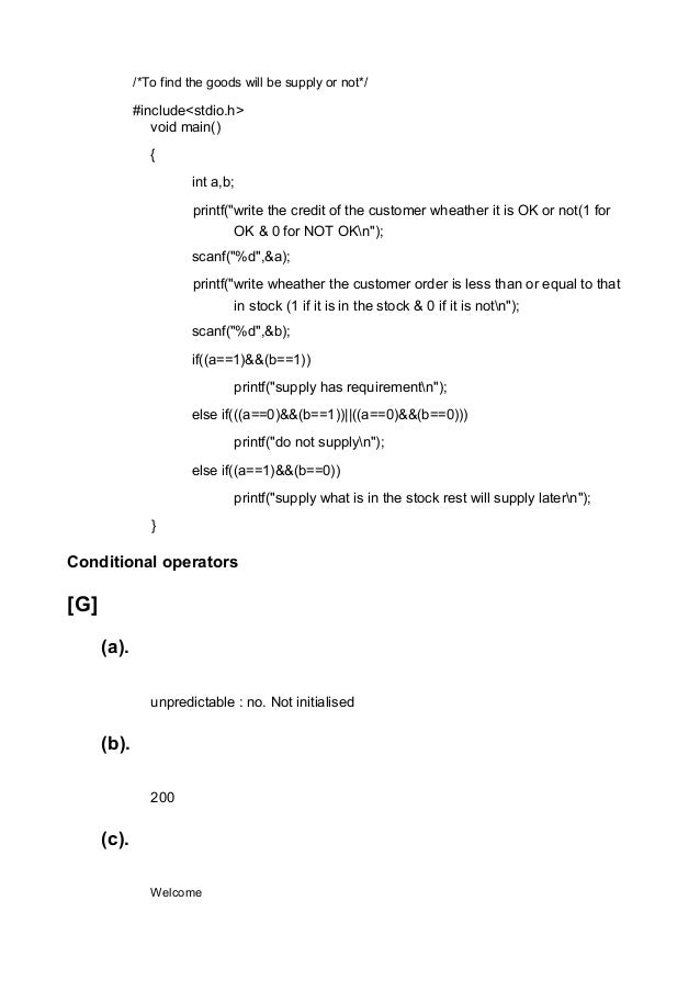 Let us c (5th and 12th edition by YASHVANT KANETKAR) chapter 2 soluti…