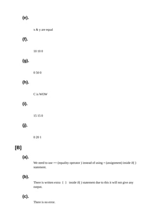 Let us c(by yashwant kanetkar) chapter 2 solution | PDF