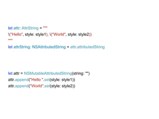 Letusgo 2019 Summer - StringInterpolation and SwiftUI | PPT