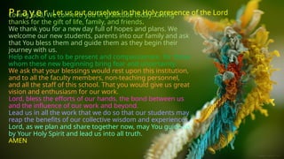 Let us put ourselves in the Holy presence.pptx