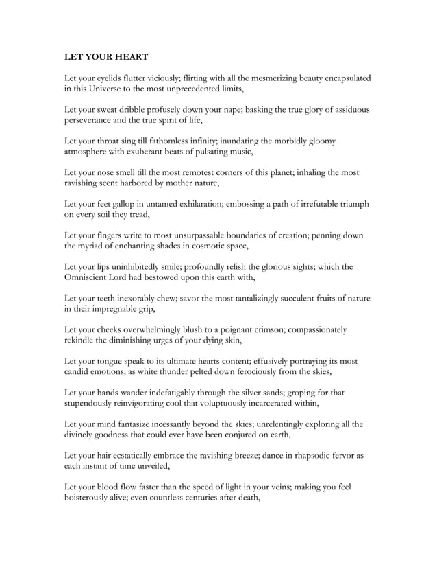 Let Your Heart | PDF