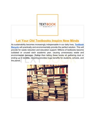 Let Your Old Textbooks Inspire New Minds.docx